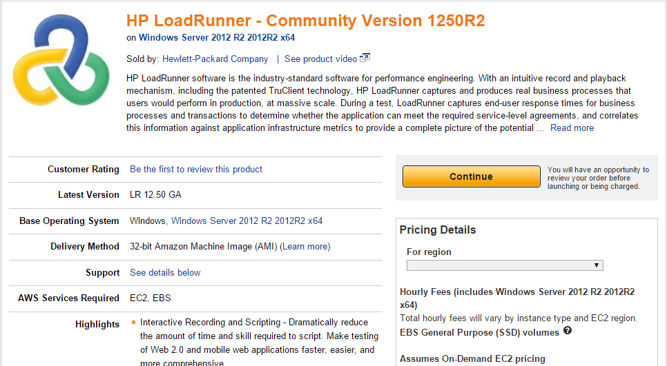 Using AWS or Azure Marketplace to leverage HP LoadRunner - QAInsights
