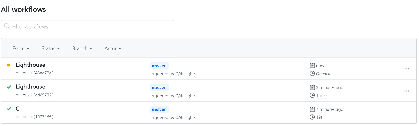 Performance Testing using Lighthouse CI Action - QAInsights
